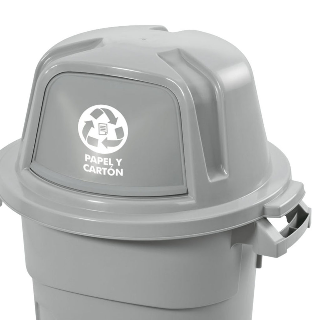 Basurero Gris 100 lts BAS1-01G – Kantenah